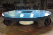 Custom Circular Dolly Hauls NASA's Orion Spacecraft