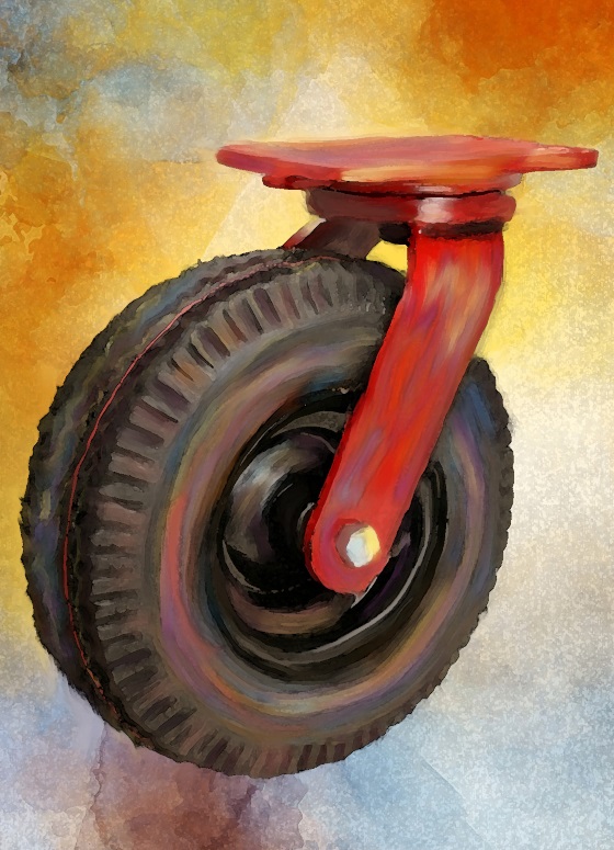 Hamilton pneumatic casters are taking the art world by storm literally