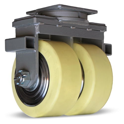 These dual-wheel casters do double duty for the environment