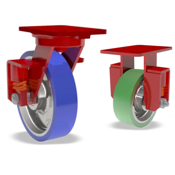 Standard Shock Absorbing Casters for Aerospace Applications