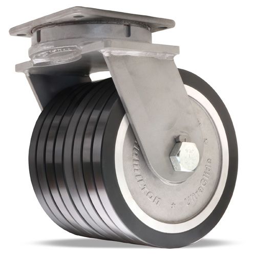 Maxi-Duty-Dual Wheel Kingpinless Casters with Low Profile